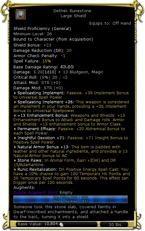 Item:Dethek Runestone - DDO wiki