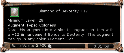 Item:Diamond of Dexterity +12 - DDO wiki