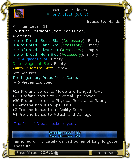 Update 55 named items - DDO wiki