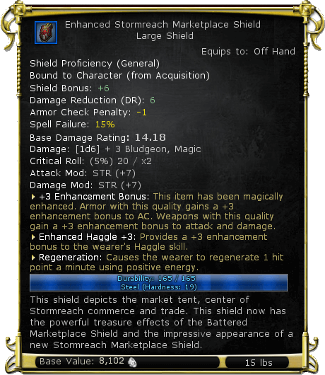 Item:Enhanced Stormreach Marketplace Shield (angular) - DDO wiki