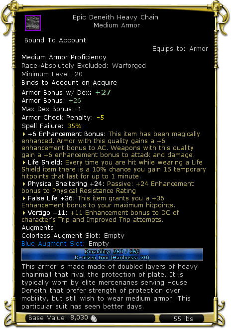 Item:Epic Deneith Heavy Chain - DDO wiki