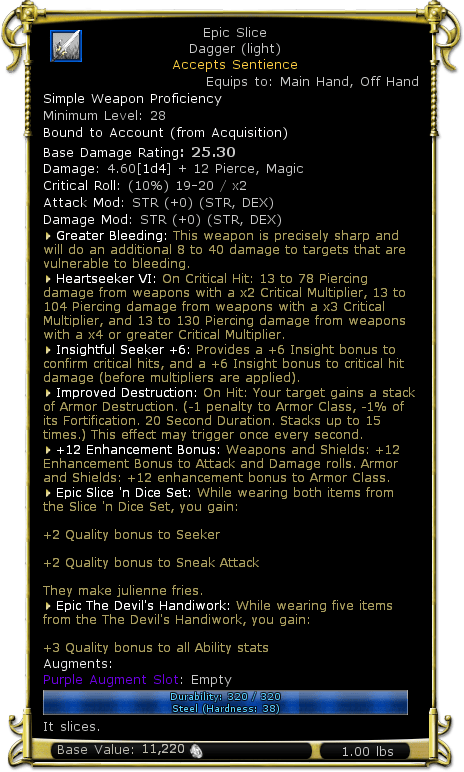 Item:Epic Slice - DDO wiki