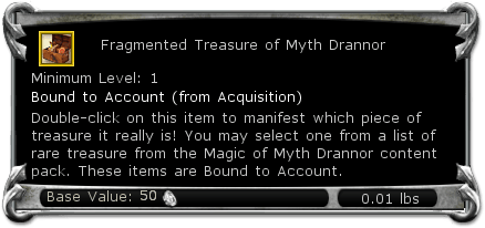 Item:Fragmented Treasure of Myth Drannor - DDO wiki