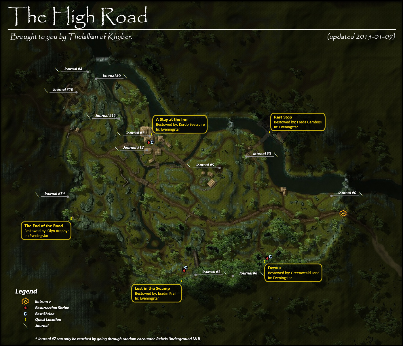 Map of The High Road/full - DDO wiki