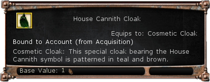 Item:House Cannith Cloak - DDO wiki