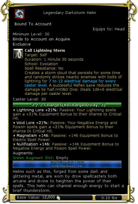 Item:Legendary Darkstorm Helm - DDO wiki