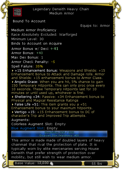 Item:Legendary Deneith Heavy Chain - DDO wiki