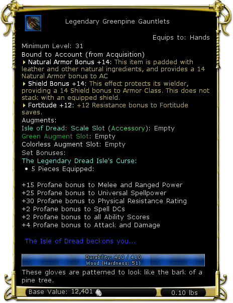 Item:Legendary Greenpine Gauntlets - DDO wiki