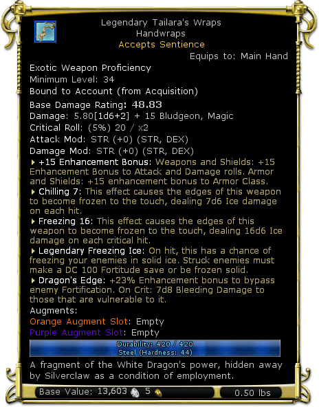 Update 79 named items - DDO wiki