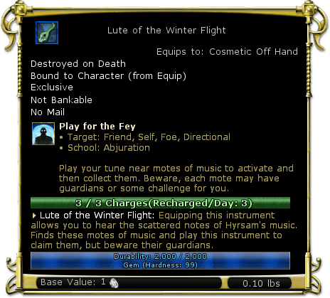 Category:Lute of the Winter Flight items - DDO wiki