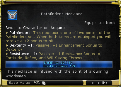 Item:Pathfinder's Necklace - DDO wiki