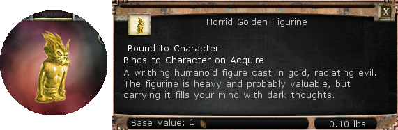 Item:Horrid Golden Figurine - DDO wiki