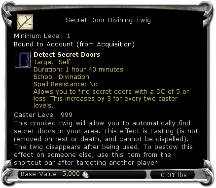 Item:Secret Door Divining Twig - DDO wiki