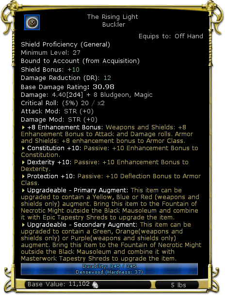 Item:The Rising Light - DDO wiki
