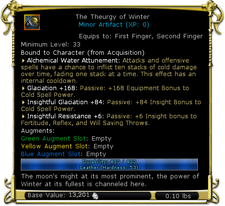 Item:The Theurgy of Winter - DDO wiki