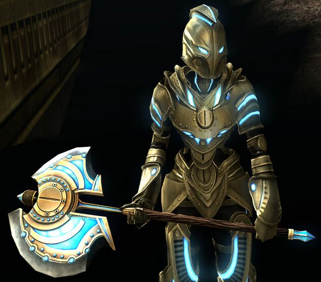 Item:Cosmetic Mechanized Warrior Greataxe - DDO wiki