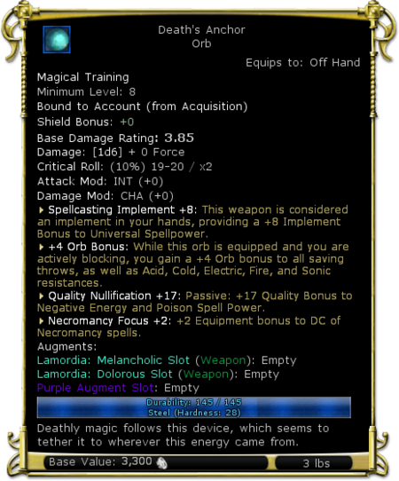 Category:Viktranium Experiment Crafting items - DDO wiki