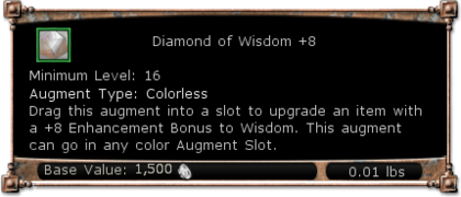 Item:Diamond of Wisdom +8 - DDO wiki