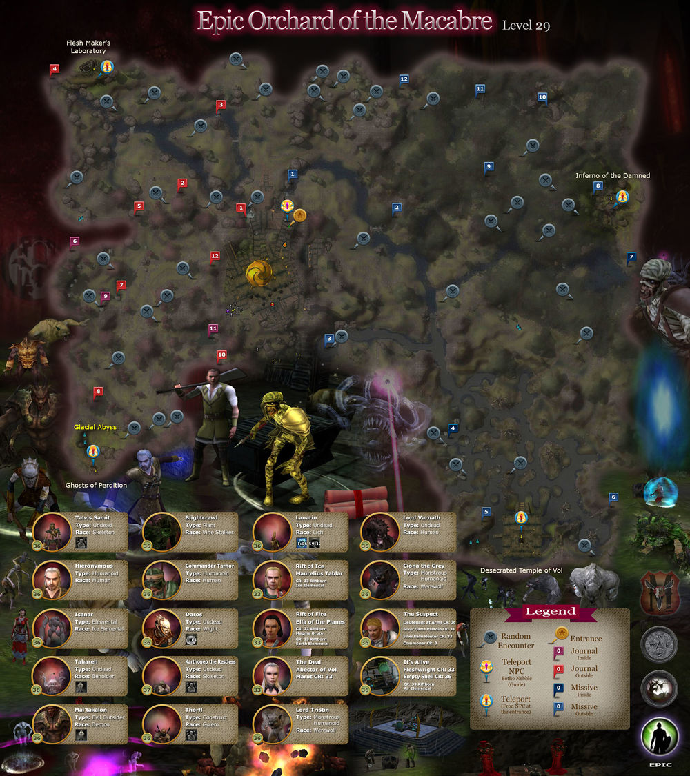 Map of Orchard of the Macabre (epic)/small - DDO wiki
