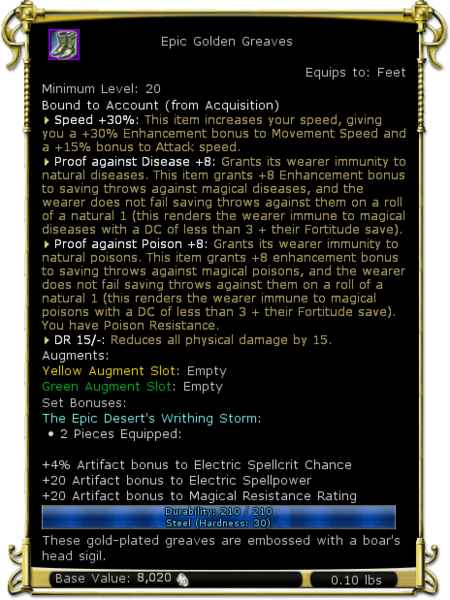 Sands of Menechtarun epic items - DDO wiki