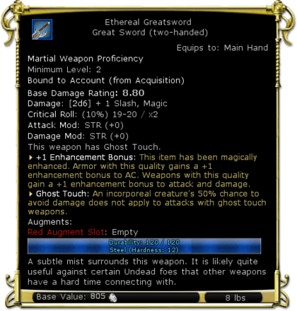 Item:Ethereal Greatsword - DDO wiki