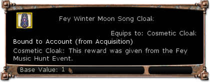 Item:Fey Winter Moon Song Cloak - DDO wiki