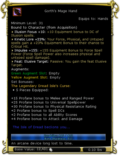 Item:Gorth's Mage Hand - DDO wiki
