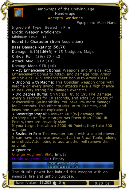 Item:Handwraps of the Undying Age - DDO wiki