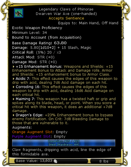 Update 79 named items - DDO wiki
