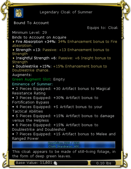 Category:Eminence of Summer set items - DDO wiki