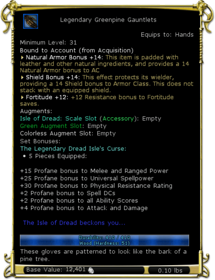 Item:Legendary Greenpine Gauntlets - DDO wiki