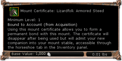 Item:Lizardfolk Armored Steed - DDO wiki