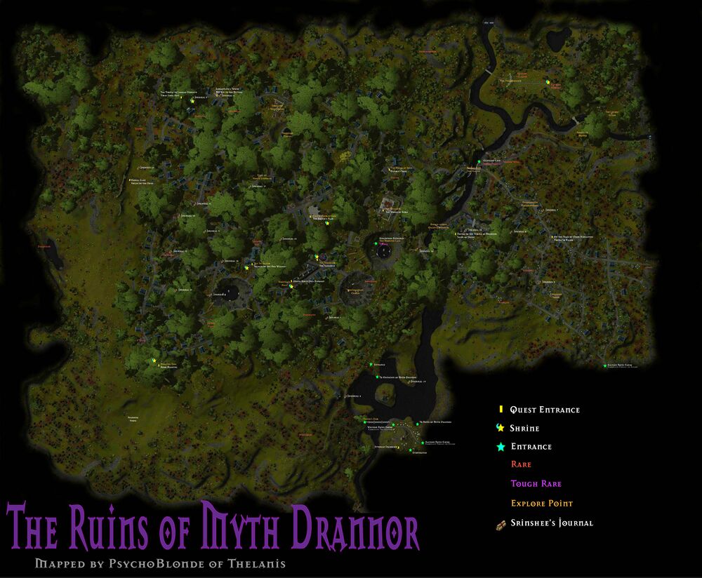 Map of Ruins of Myth Drannor/small - DDO wiki