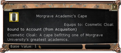 Item:Morgrave Academic's Cape - DDO wiki
