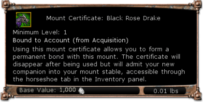 Item:Black Rose Drake - DDO wiki