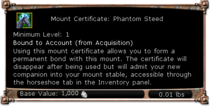 Item:Phantom Steed - DDO wiki