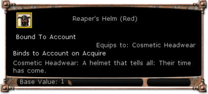Item:Reaper's Helm (Red) - DDO wiki