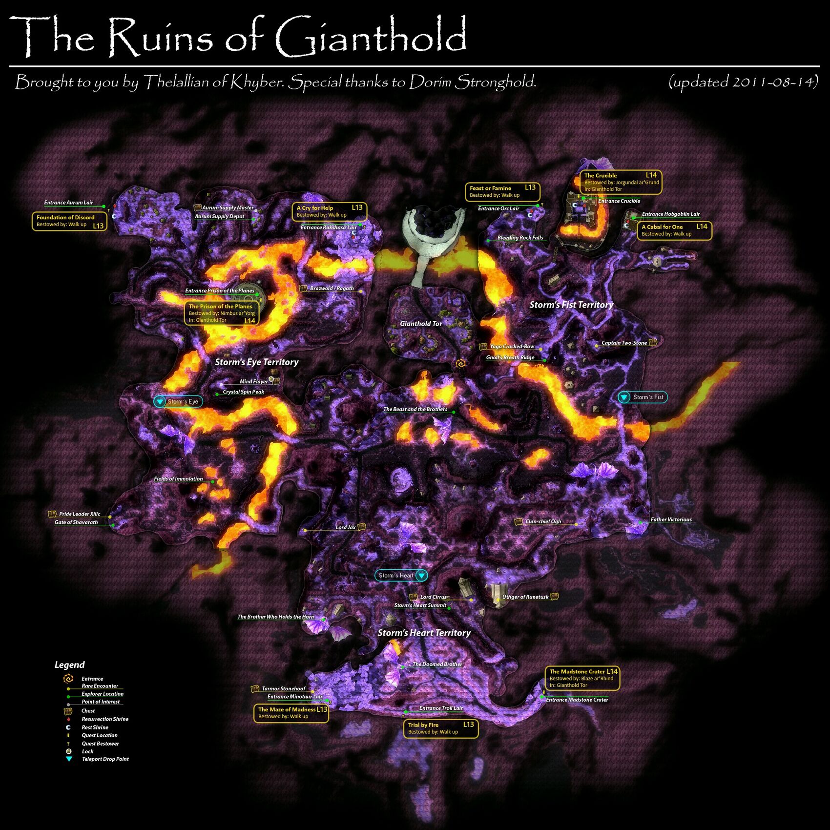 Map of Ruins of Gianthold (heroic) - DDO wiki