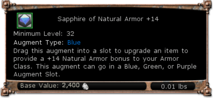 Item:Sapphire of Natural Armor +14 - DDO wiki