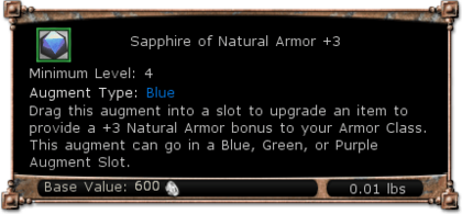 Item:Sapphire of Natural Armor +3 - DDO wiki