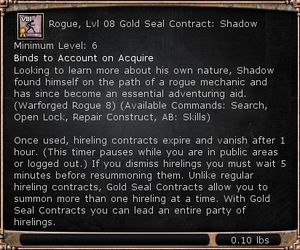 Shadow (hireling) - DDO wiki