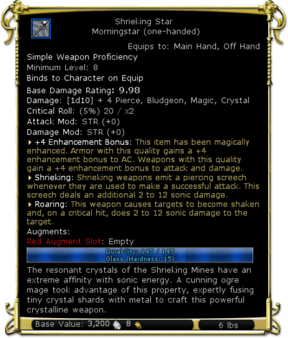 Item:Shrieking Star - DDO wiki