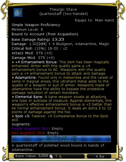 Item:Theurgic Stave - DDO wiki