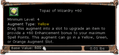 Item:Topaz of Wizardry +60 - DDO wiki